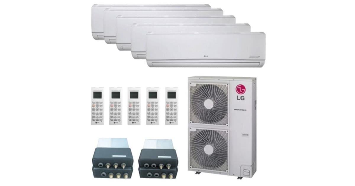 LG L5L48W0909121212 48K BTU Cooling / 52.5K BTU Heating 20.5 SEER2 Five ...