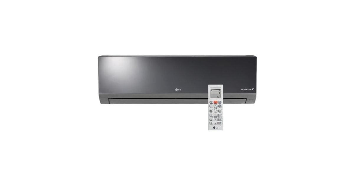 LG LAN181HSV5 Art Cool Mirror Series 18,000 BTU Cooling Mini Split Wall ...