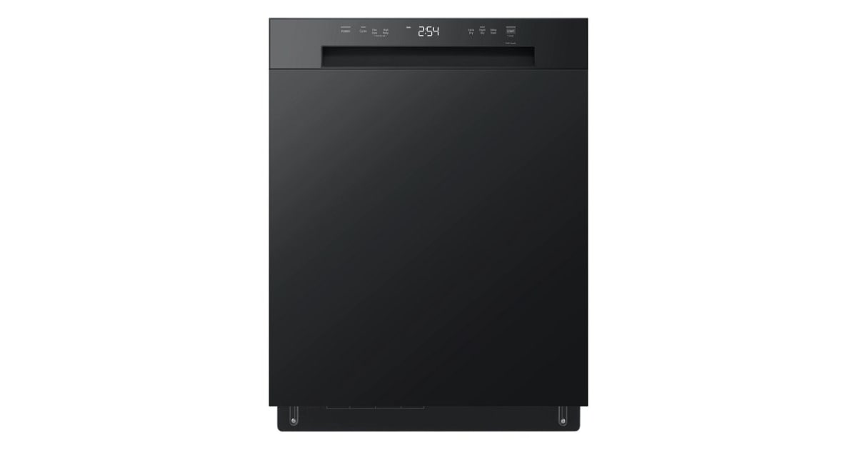 LG LDFC2423B 24 Inch Wide 15 Place Setting Built-In Front Control ...