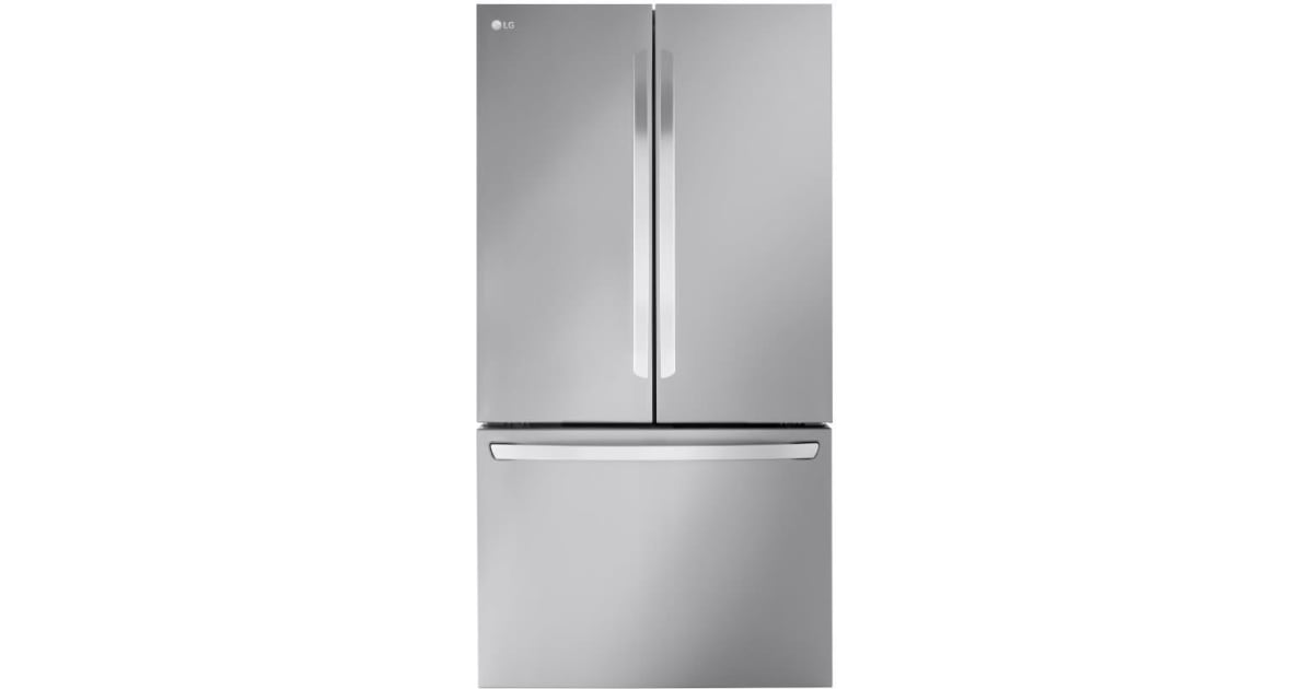 LG LRFLC2706S 36 Inch Wide 26.5 Cu. Ft. Energy Star Certified French ...
