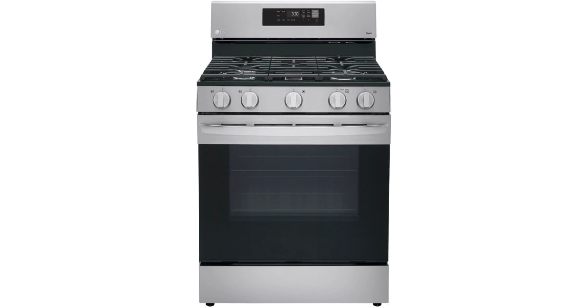 LG LRGL5821S 30 Inch Wide 5.8 Cu. Ft. Free Standing Gas Range with ...