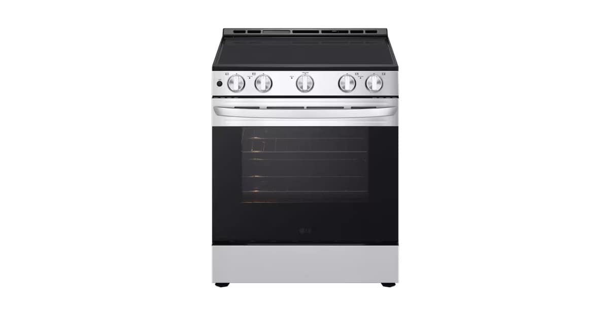 LG LSEL6330SE 30 Inch Wide 6.3 Cu. Ft. Free Standing Electric Range ...
