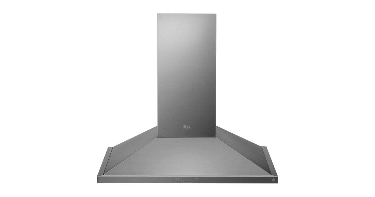 LG LSHD3080ST 200 - 600 CFM 30 Inch Wide Full Installation Range Hood ...