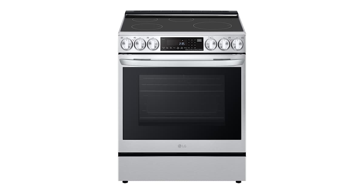 LG LSIL6336FE 30 Inch Wide 6.3 Cu. Ft. Slide In Fingerprint Resistant ...