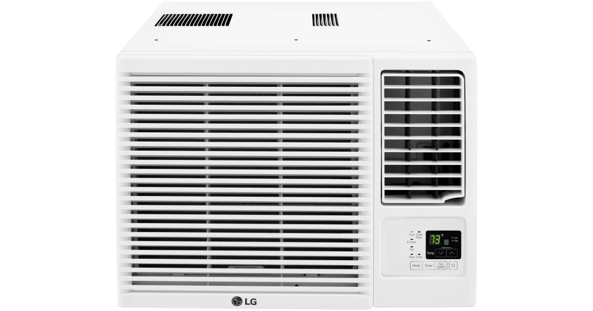 LG LW1223HR 12,200 BTU 208 / 230V Programmable Window Air Conditioner with Heater and Remote ...