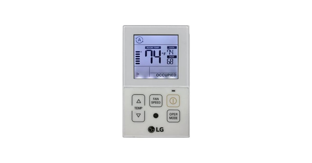 LG PREMTC00U Simple Wired Remote Controller for Mini Split Systems ...