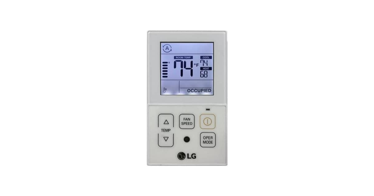 LG PREMTC00U Wired Remote Controller for Mini Split Indoor Units with ...