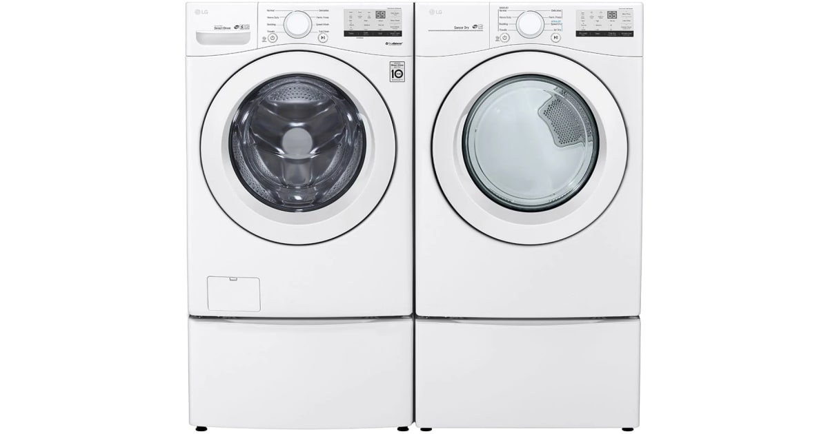 LG WM3400CW-DLG3401W-WDP6W 27 Inch Wide 4.5 Cu. Ft. Front Load Washer ...