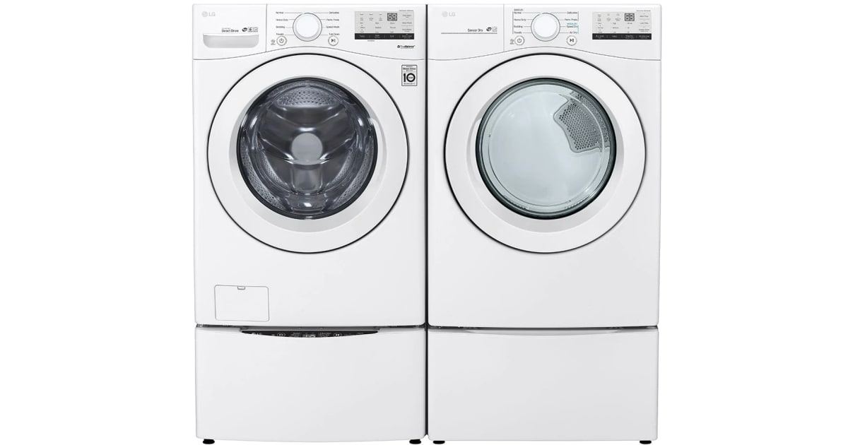 LG WM3400CW-DLG3401W-WDP6W-WD100CW 27 Inch Wide 4.5 Cu. Ft. Front Load ...