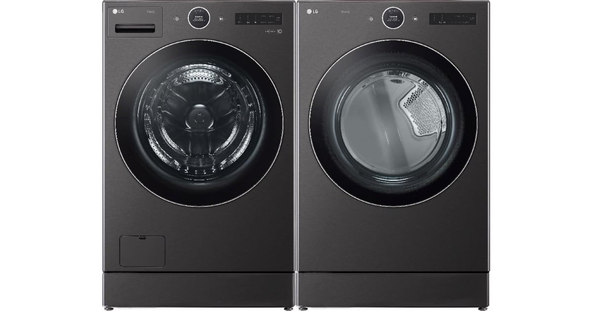 LG WM6700HBA-DLEX6700B-WDPS1B 27 Inch Wide 5 Cu. Ft. Front Load Washer ...