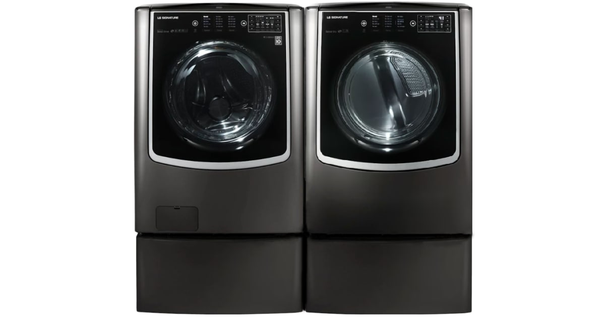 LG WM9500HKA-DLGX9501K-WDP5K 30 Inch Wide 5.8 Cu. Ft. Front Load Washer ...