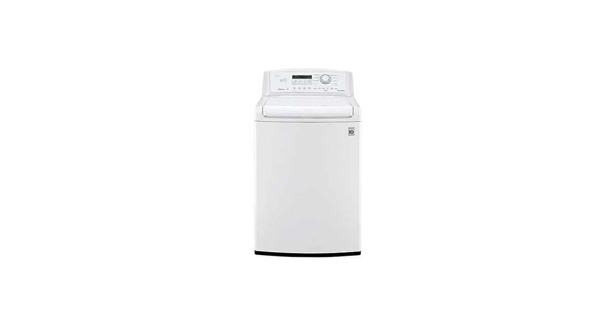 LG WT4870CW 4.5 Cu. Ft. Ultra Large Capacity Top Load Washer Featuring ...