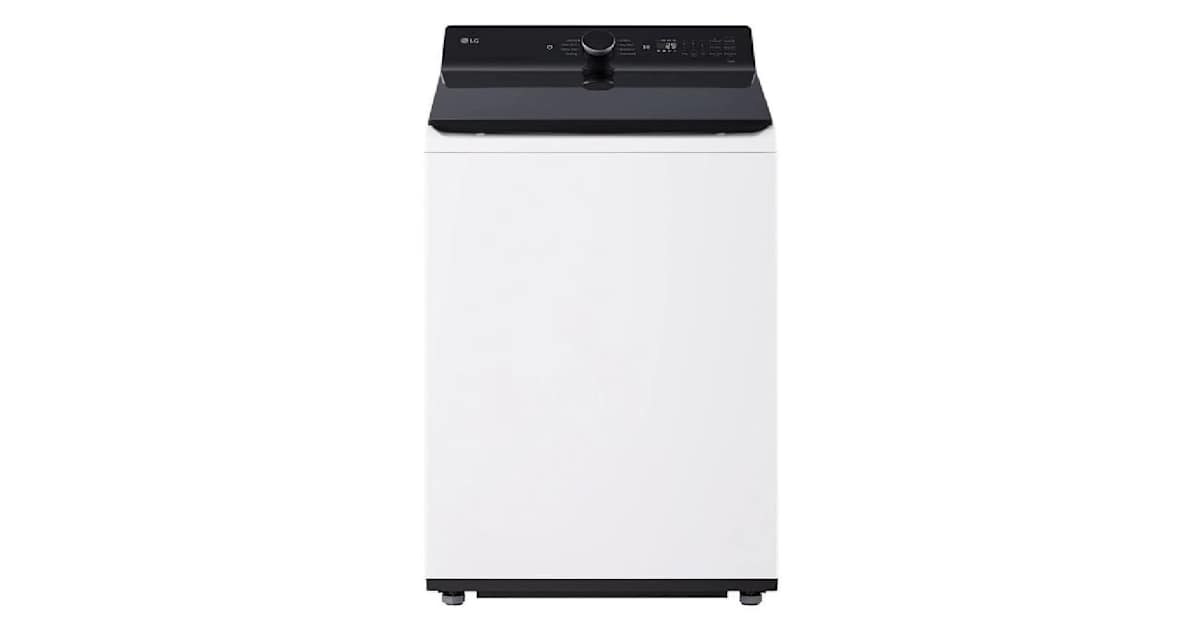 LG WT8400CW 27 Inch Wide 5.5 Cu. Ft. Energy Star Certified Top Loading ...