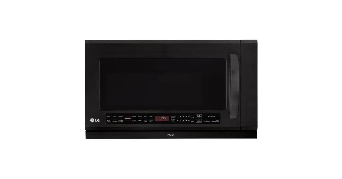 LG LMHM2017SB 2.0 Cubic Feet Over the Range 1100 Watt Microwave Oven ...