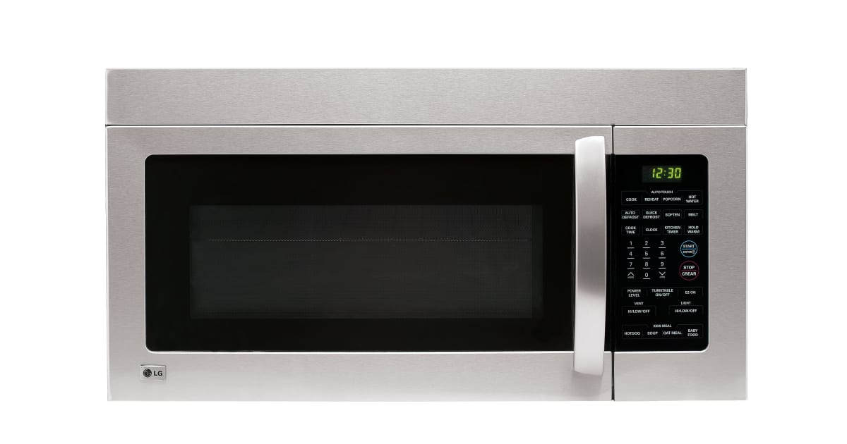 LG LMV1680ST 1.6 Cubic Foot Over the Range 1000 Watt Microwave Oven ...
