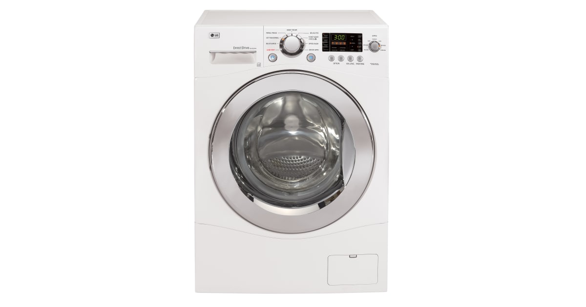 LG WM1355HW 24" 2.7 Cubic Feet Compact Front Loading Washer with ...