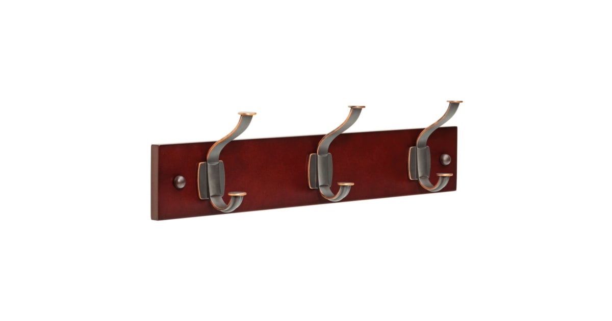 Liberty Hardware 141784 18" Wide 3 Hooks Hook Rail | Ferguson Home