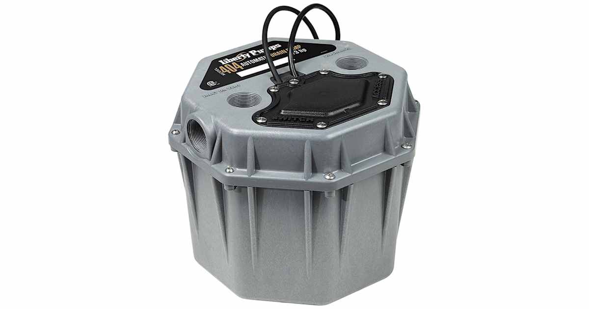 Liberty Pumps 404/A 1/3 HP Compact Remote Sink / Drain Gray Water ...