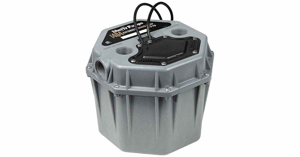 Liberty Pumps 404CV/A 1/3 HP Compact Remote Sink / Drain Gray Water ...