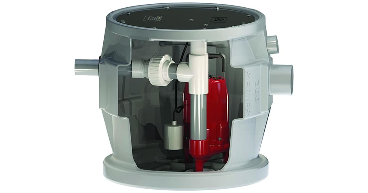 Liberty Pumps P382LE51SD-2 1/2 HP Pro380 Cast Iron Sewage Pump System ...