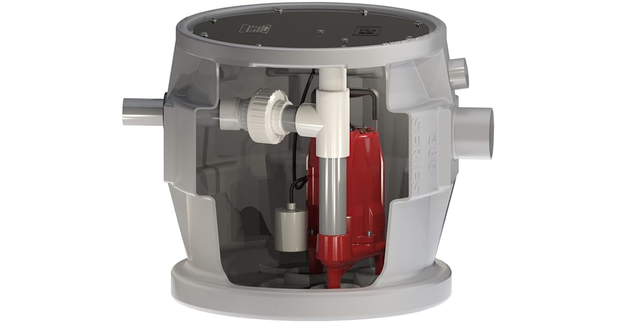 Liberty Pumps P382PRG101SD-2 1 HP ProVore 380 Grinder Pump System (24 ...