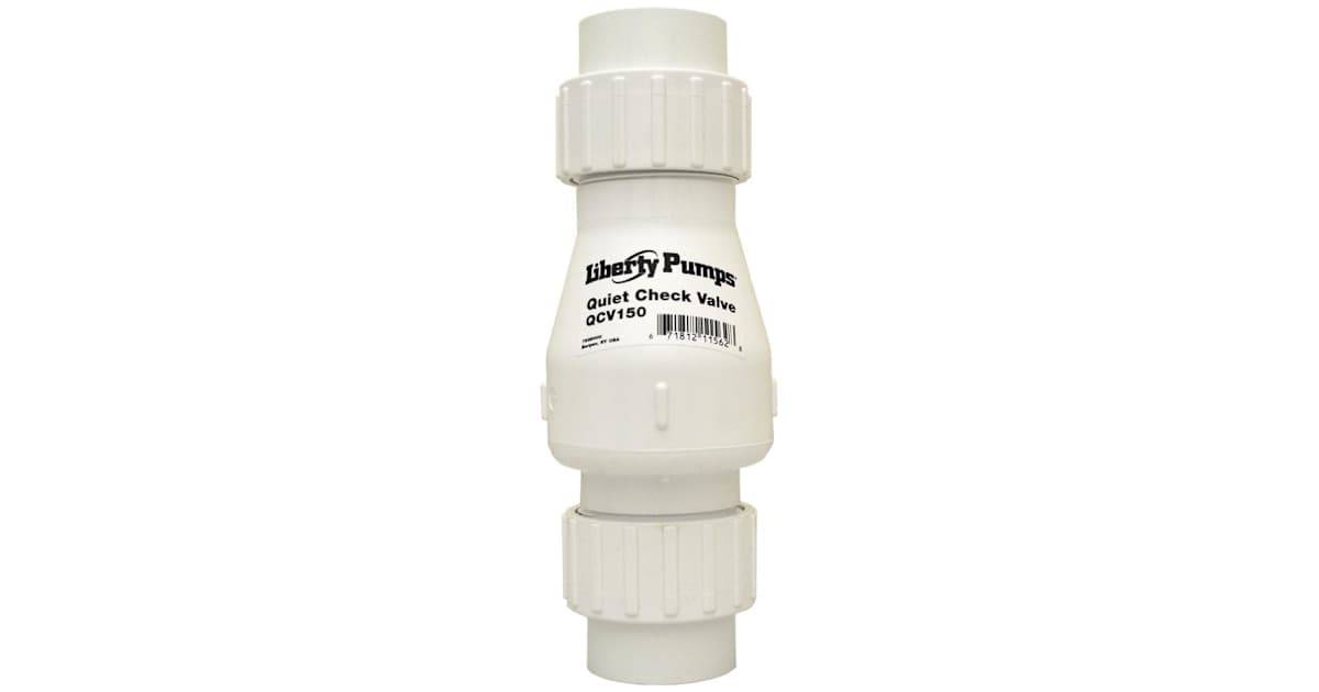Liberty Pumps QCV150 1-1/2" Quiet PVC Check Valve | Ferguson Home