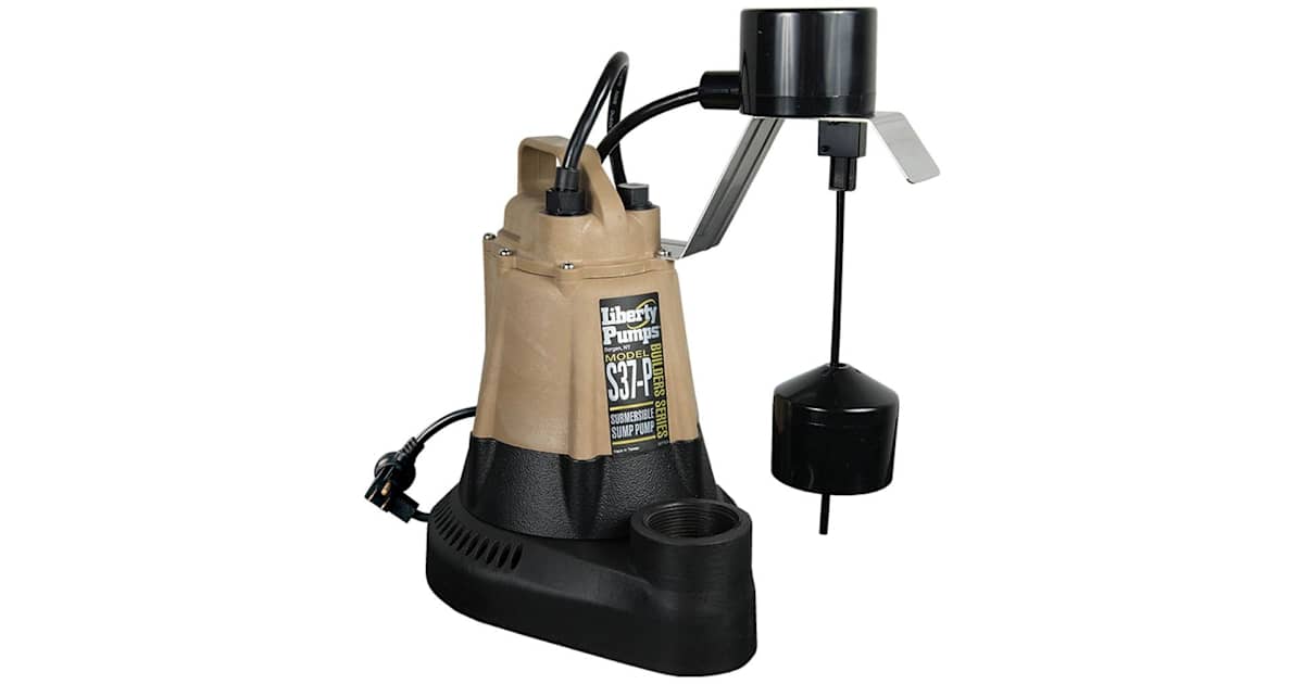 Liberty Pumps S37-P 1/3 HP Builders Series Sump Pump with Piggyback ...
