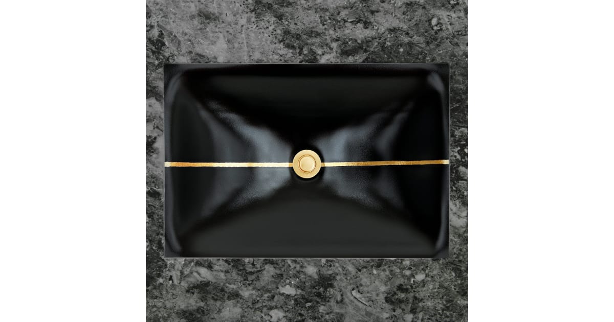 Linkasink AG16B-04BRS Dune River 16-1/2" Rectangular Glass Undermount ...