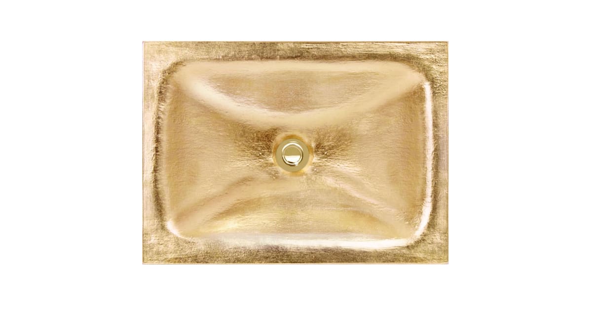 Linkasink AG17B-BRS Dune 20" Rectangular Glass Undermount Bathroom Sink ...