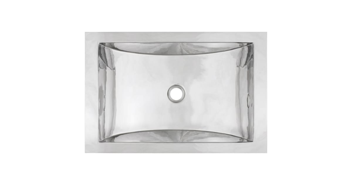 Linkasink CS052PS Smooth Rectangular Crescent Sink 21" Rectangular ...