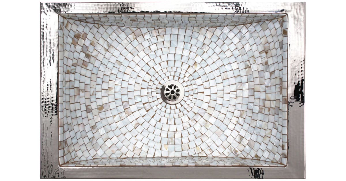 Linkasink V016 PN 21" Rectangular Mosaic Tile Interior Drop In or ...