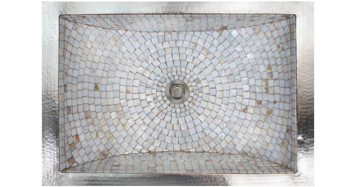 Linkasink V016 SN 21" Rectangular Mosaic Tile Interior Drop In or ...
