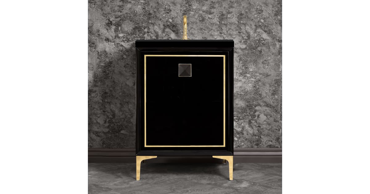 Linkasink VAN24B-023PB-04 Linea 24" Single Free Standing Vanity Cabinet ...