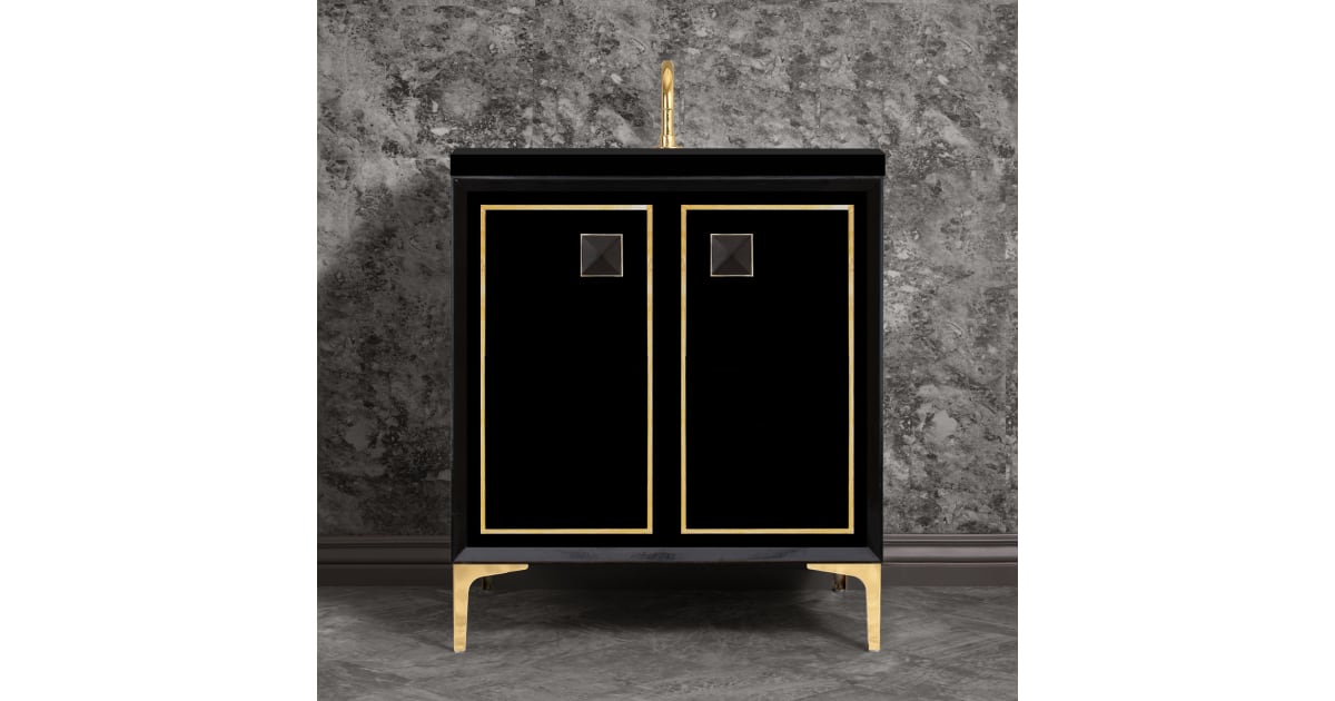 Linkasink VAN30B-023PB-04 Linea 30" Single Free Standing Vanity Cabinet ...