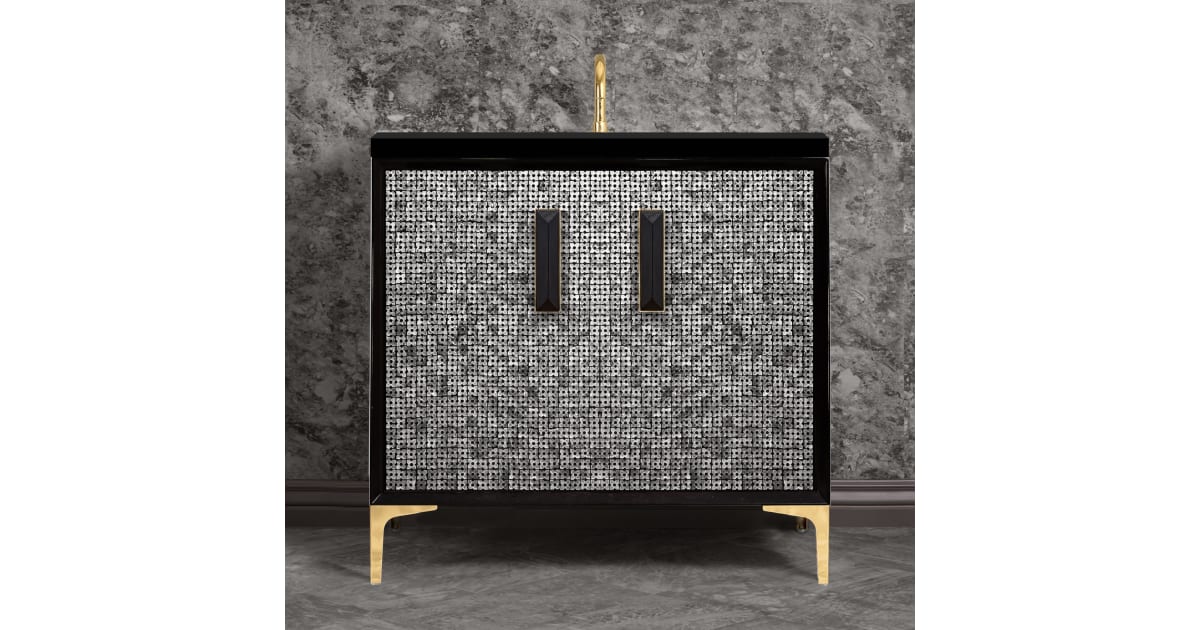 Linkasink VAN36B-016PB-04 Mother of Pearl 36" Single Free Standing ...