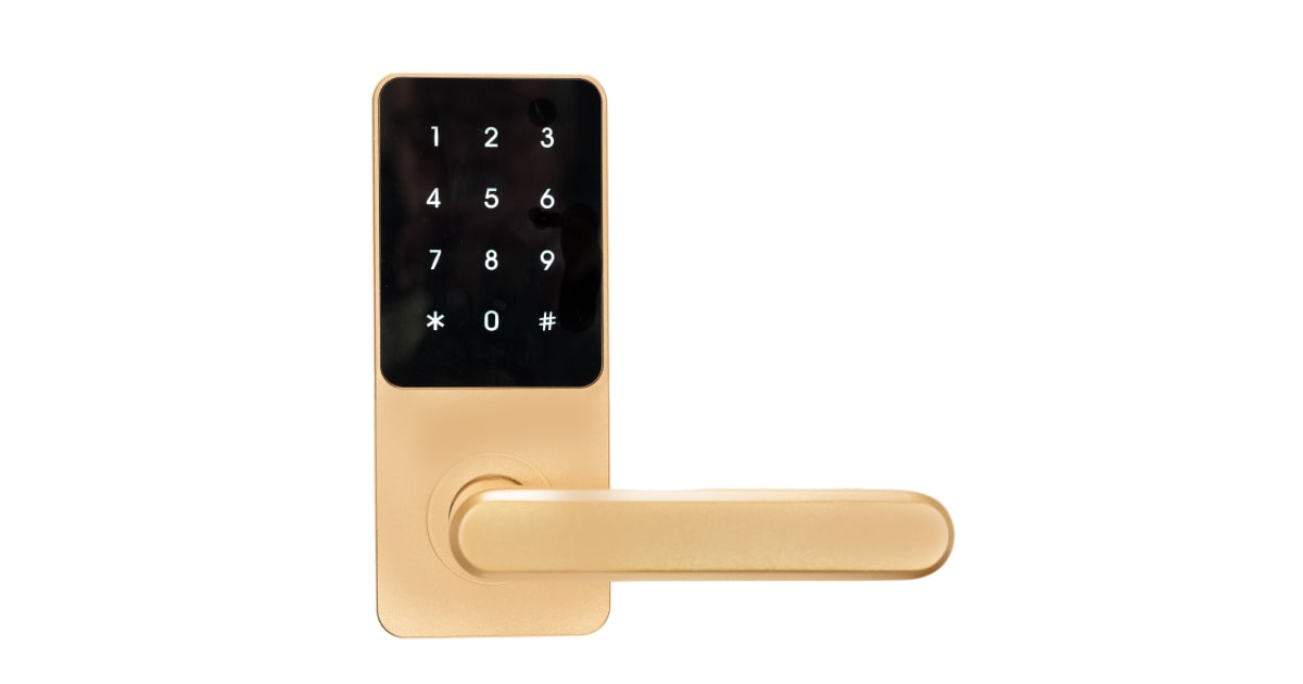 Linnea SML-1145-BRG Anti-Bacterial Keyless Entry Smart Lock | Ferguson Home