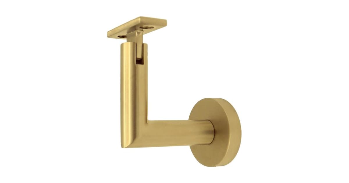 Linnea HRB-11-SFR-SBR 304 Grade Stainless Steel 3-1/8 Inch Projection Surface Mount Hand Rail ...