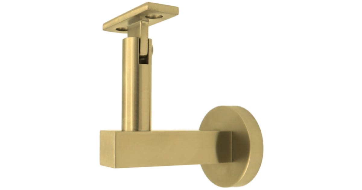 Linnea HRB-14-SFR-SBR 304 Grade Stainless Steel 3-9/16 Inch Projection Surface Mount Hand Rail ...