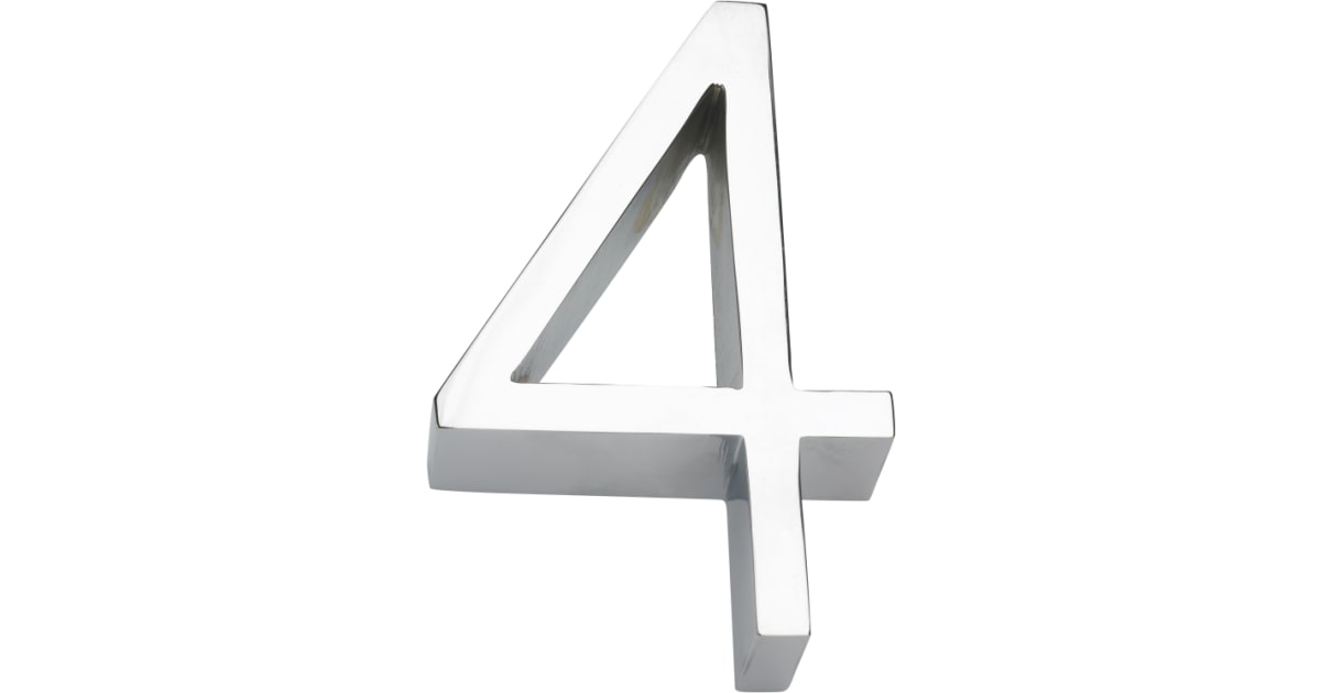 Linnea NUM5-4-SSS 304 Grade Stainless Steel 5 Inch High Address Number ...