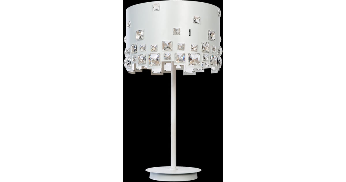 Lite Source EL-30133 Isabella 3 Light Table Lamp with Pearl White Shade ...