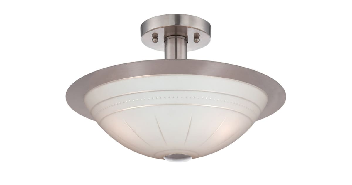 Lite Source LS-18458 Fraley 3 Light Semi Flush Ceiling Fixture ...