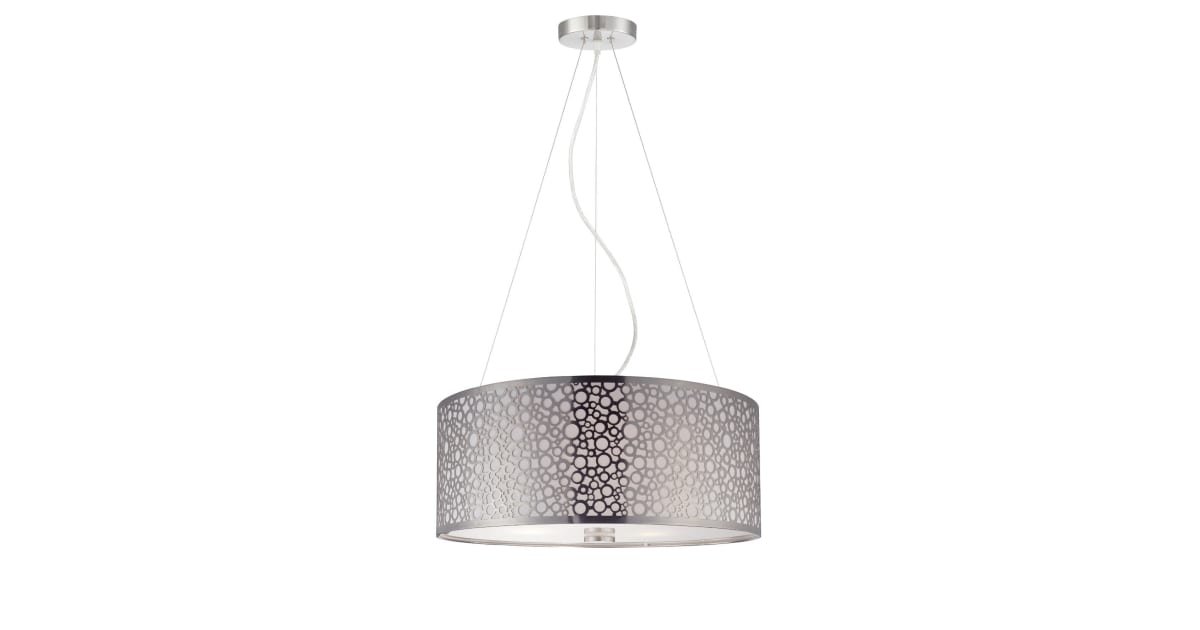 Lite Source LS-19175PS Neoma 3 Light Pendant | Ferguson Home