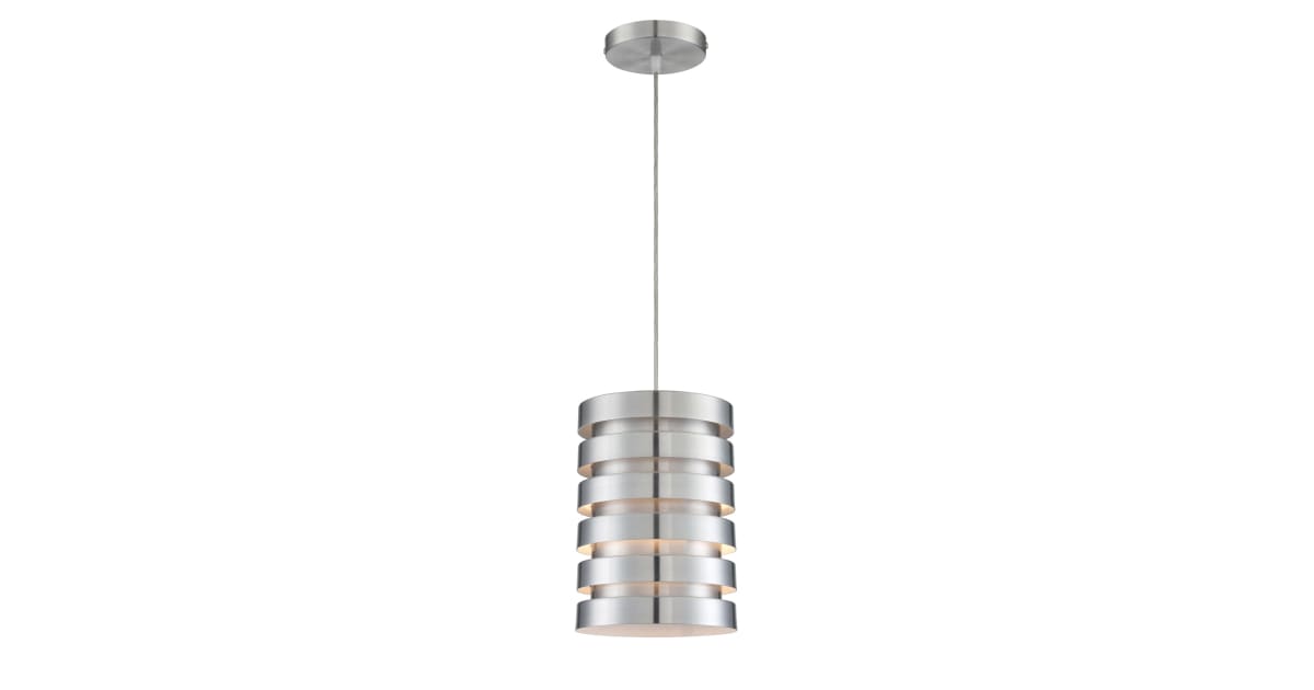 Lite Source LS-19923ALU Tendrill Ii Single Light 7" Wide Mini Pendant ...