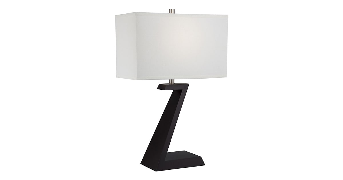 Lite Source LS-22387 Zac 1 Light Table Lamp with Off-White | Ferguson