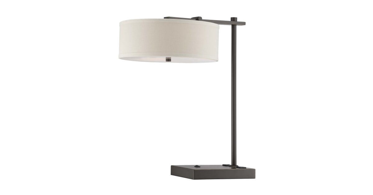 Lite Source LS-22455 Primavera 2 Light Swing Arm Table Lamp with Off ...