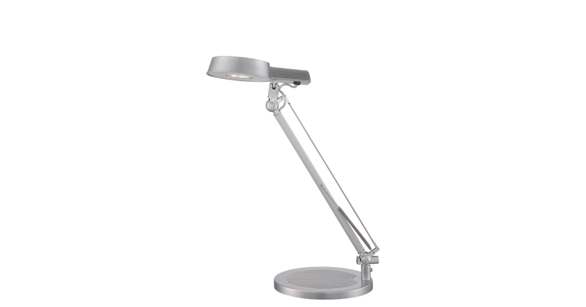 Lite Source LS-22523SILV 1 Light LED Swing Arm Desk Lamp | Ferguson Home