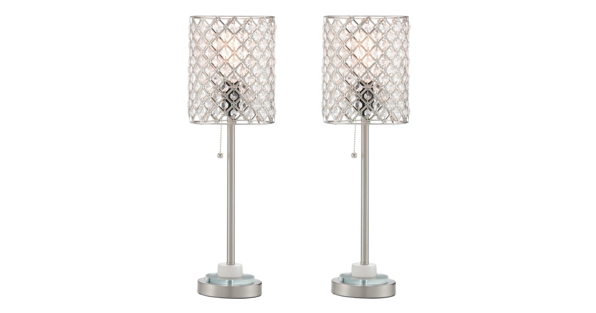 Lite Source LS-23748/2PK Calvine 23" Tall Buffet Lamp Sets | Build.com