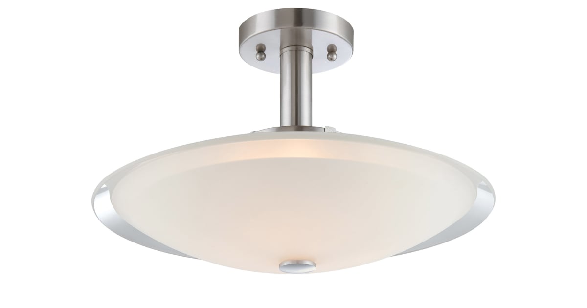 Lite Source LS-5435 Natharie 3 Light Semi Flush Ceiling Fixture ...