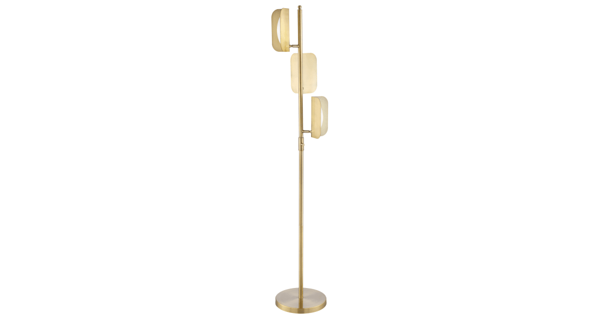 Lite Source LS-83799 Qwin 3 Light 68" Tall LED Tree Floor Lamp ...