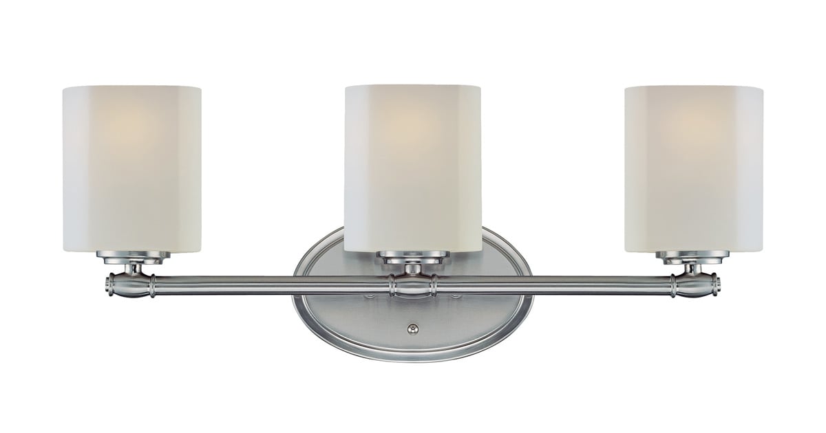 Lite Source LS-16883PS/FRO Three Light Up Lighting Wall Sconce with ...